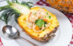 Seafood Stuffed Pineapple Recipe