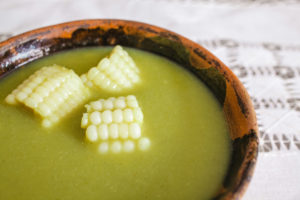 Elopozole verde vegano. Receta mexicana