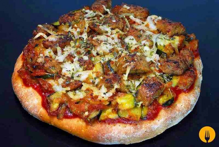 Pizza Vegetal o Verduras. Receta fácil y saludable